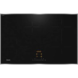 Miele Flex-Induktions-Kochfeld "KM 7373 FR", schwarz, B:80,6cm H:5,5cm T:52,6cm, Kochfelder, Mit Flexi-Kochbereich f&uuml;r gro&szlig;es Kochgeschirr, Flex-Induktions-Kochfeld