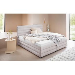 Polsterbett "Maylis", beige (creme), B:192cm L:211cm, 100% Polyester, LeGer Home by Lena Gercke, Betten, Polsterbett, wahlweise mit und ohne Matratze und Lattenrost, auch in 200cm Breite