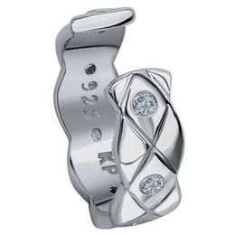 Ohrklemme Firetti "Schmuck Geschenk Silber 925 Ohrschmuck glitzernd", silber (silberfarben, kristallwei&szlig;, kristallwei&szlig;), Ohrringe, Damen, 10mm, Silber 925 (Sterlingsilber), Ohrklemme, mit Zirkonia (synth.)