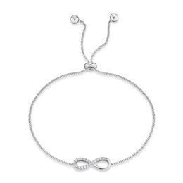 Silberarmband Engelsrufer "Little magic Engelsrufer INFINITY", silber (silber, 925, kristallwei&szlig;), Armb&auml;nder, Damen, 22cm, Silber 925 (Sterlingsilber), Silberarmband, mit Zirkonia (synth.)