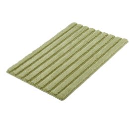 Badematte Kleine Wolke "Cord", gr&uuml;n (dill), H:25mm, Polyacryl, Badematten, Badematte, Badteppich, Streifen Design, Hoch-Tief Effekt