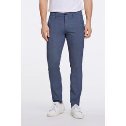 Chinohose LINDBERGH, Herren, Gr. 36, L&auml;nge 34, blau (navy), Web, Obermaterial: 98% Baumwolle, 2% Elasthan, unifarben, regular fit kn&ouml;chellang, Hosen Chinohose, im Four-Pocket Style