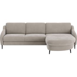 Sit & More Ecksofa SIT & MORE "Soul L-Form", grau (anthrazit), B:296cm H:90cm T:189cm, 100% Polyester, Sofas, Ecksofa, wahlweise mit Bettfunktion