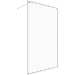 Walk-in-Dusche MARWELL "Style", wei&szlig;, neutral, H:195cm T:120cm, Duschw&auml;nde, Walk-in-Dusche, hochwertige Aluminiumprofile