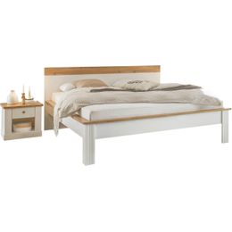 Schlafzimmer-Set OTTO HOME "Westminster", wei&szlig;, B/H: 180cm x 200cm, Schlafzimmerm&ouml;bel-Sets, Schlafzimmer-Set, Bett Liegefl&auml;che 180/200cm und 2 Nachtkommoden