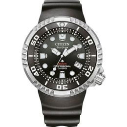 Taucheruhr Citizen "Promaster Professional Diver 300", schwarz (schwarz, schwarz), Armbanduhren, Herren, Taucheruhr, Armbanduhr, Solar, Herrenuhr, analog, Tag, Batterie-Entladungsanzeige