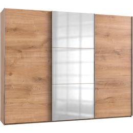 Schwebet&uuml;renschrank wimex "Level by fresh to go", braun (plankeneichefarben), B:300cm H:236cm T:65cm, Schr&auml;nke, Schwebet&uuml;renschrank