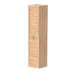 Hochschrank Welltime "Rustic", beige (bleached oak), B:35,2cm H:160cm T:35,2cm, Schr&auml;nke, Hochschrank, H&ouml;he 160 cm, mit Soft-Close-Funktion, FSC-zertifiziert