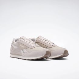 Sneaker Reebok CLASSIC "REEBOK GLIDE LOW", Damen, Gr. 39, moonstone, luxe grau, chalk, Leder, Synthetik, Textil, Schuhe Sneaker