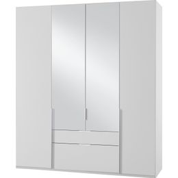 Kleiderschrank wimex "New York", wei&szlig; (wei&szlig;, spiegel), B:180cm H:208cm T:58cm, Schr&auml;nke, Kleiderschrank, mit Spiegelt&uuml;r