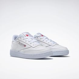Sneaker Reebok CLASSIC "CLUB C 85", Damen, Gr. 38, wei&szlig; (wei&szlig;, light, grau), Leder, Synthetik, Schuhe Sneaker, Topseller