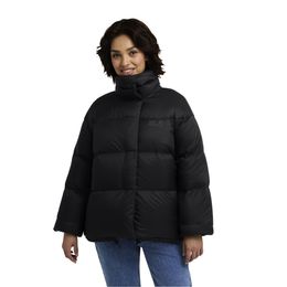 Daunenjacke Jack Wolfskin "ICY HILL JKT W RDS", Damen, Gr. S, schwarz, Obermaterial: 100% Polyamid. Futter: 100% Polyester. Wattierung: 90% Entendaune, 10% Federn, normal, Jacken Daunenjacke, mit Entendaunen-Isolierung, Dropped-Shoulder-Schnitt