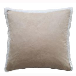 Dekokissen Apelt "Montana", beige (natur, wei&szlig;, unifarben), B:45cm H:5cm L:45cm, Polyester, Dekokissen_Sitzkissen_Kissenh&uuml;llen, Dekokissen