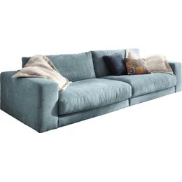 Big-Sofa Home Affaire "Enisa, bequeme, legere Polsterung B/T/H: 290/127/85 cm, Mega Sofa", blau (bleu), B:290cm H:85cm T:127cm, Cord (88% Polyester / 12% Polyacryl), Sofas, Big-Sofa, Zeitloses und stylisches Loungem&ouml;bel, in Fein- und Breitcord