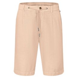 Bermudas Bugatti, Herren, Gr. 58, Normalgr&ouml;&szlig;en, beige (20, ecru), 55% Leinen, 45% Baumwolle, unifarben, normal, Hosen Bermudas, aus Leinen-Baumwollmix