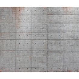 Vliestapete Komar "Digitaldruck Vlies - Concrete Blocks - Gr&ouml;&szlig;e 300 x 250 cm", bunt, B:300m L:250m, Vlies, Tapeten, Vliestapete, Wohnzimmer, Schlafzimmer