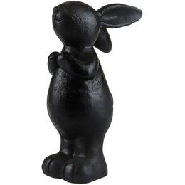 Dekofigur AM Design "Hase aus Polyresin", schwarz, B:7,2cm H:18cm, Polyresin, Dekofiguren, Dekofigur, Osterdekoration