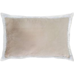 Dekokissen Apelt "Montana", beige (natur, wei&szlig;, unifarben), B:40cm H:5cm L:60cm, Polyester, Dekokissen_Sitzkissen_Kissenh&uuml;llen, Dekokissen