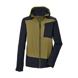 Funktionsjacke Killtec "KOS 85 MN JCKT", Herren, Gr. XL, gr&uuml;n (moosgr&uuml;n), Obermaterial: 100% Polyester;Futter: 100% Polyester, Jacken Funktionsjacke, Wasserdichte, atmungsaktive Herrenjacke im Colourblock-Design