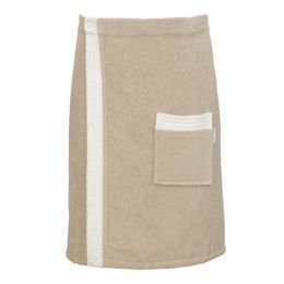 Kilt Carl Ross "80200" Gr. 55, beige (cork, sanftes wei&szlig;), 55/140, Frottier, Hausm&auml;ntel, Kilt