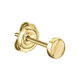 Single-Ohrstecker Firetti "Schmuck Geschenk Gold 333 Ohrschmuck einzeln Scheibe", gold (gelbgoldfarben), Ohrringe, Damen, 3,6mm, Gelbgold 333, Single-Ohrstecker
