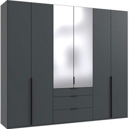 Dreht&uuml;renschrank wimex "Mugano", grafit, griffe schwarz, B:270cm H:236cm T:58cm, Holzwerkstoff, Schr&auml;nke, Dreht&uuml;renschrank, in vielen Breiten, 208 oder 236 cm hoch, Made in Germany