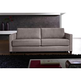 Schlafsofa Bali "Norwalk", grau (hellgrau), B:182cm H:83cm T:100cm, Sofas, Schlafsofa, in 140er und 160er Breite, 3 Varianten, auch mit Ergoflex-Lattenrost