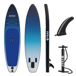 Inflatable SUP-Board YEAZ "SUP Board OCEAN BEACH - EXOTRACE -", blau, Wassersportboards, Inflatable SUP-Board
