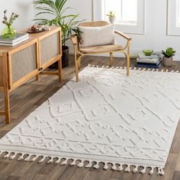 Teppich LIVABLISS "ZAHRA", beige (creme), B:160cm H:20mm L:213cm, Kunstfaser, Teppiche, Teppich