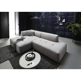 3-Sitzer "Leonardo", grau, B:269cm H:70cm T:153cm, ATLANTIC HOME COLLECTION, Sofas, 3-Sitzer, Ottomane mit XXL-Liegefl&auml;che