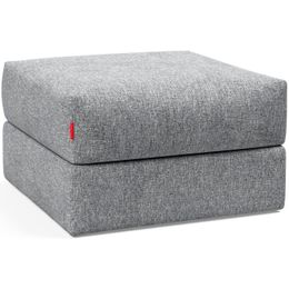Stauraumhocker INNOVATION LIVING &trade; "CORNILA", grau (granite 565 twist), B:75cm H:45cm T:75cm, 100% Polyester, Hocker, Stauraumhocker, Hocker mit Stauraum, Fu&szlig;ablage, zus&auml;tzlicher Sitzplatz