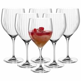 Cocktailglas Leonardo "Cocktailgl&auml;ser Poesia 750 ml 6er Set transparent", bunt (transparent), Glas, Trinkgef&auml;&szlig;e, Cocktailglas