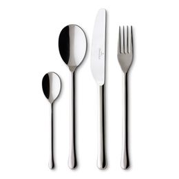 Villeroy & Boch Besteck-Set VILLEROY & BOCH "Tafelbesteck Udine 24er Set silber", silber, Essbesteck-Sets, Besteck-Set