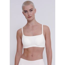 B&uuml;gelloser BH Sloggi "ZERO Feel 2.0", Damen, Gr. XL, N-Gr, wei&szlig; (silk wei&szlig;), Single Jersey, Obermaterial: 76% Polyamid, 24% Elasthan, matt, unifarben, normal, BHs B&uuml;gelloser BH, herausnehmbare Pads, Microfaser, verstellbare Tr&auml;ger