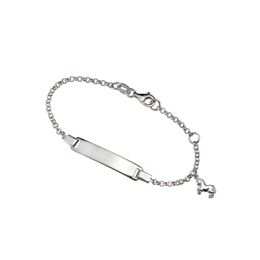 Armband Firetti "Schmuck Geschenk Silber 925 Armkette ID-Platte Erbskette Pferd", silber (silberfarben), Armb&auml;nder, M&auml;dchen, 15cm, Silber 925 (Sterlingsilber), Armband