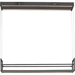 JUST LIGHT LED Deckenleuchte "SONTURA", schwarz, 2, H: 60cm, 1 Stk., Leuchten, Getrennt schaltbar, Memoryfunktion, LED Deckenleuchte
