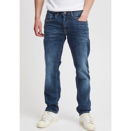 Regular-fit-Jeans Blend "Twister fit Mulitflex", Herren, Gr. 36, L&auml;nge 32, blau (denim middle blau), Denim/Jeans, Obermaterial: 92% Baumwolle, 6% Elastomultiester, 2% Elasthan, Abriebeffekte, regular fit lang, Jeans Regular-fit-Jeans, Baumwollmischung, regular fit