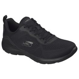 Sneaker Skechers "SUMMITS", Damen, Gr. 39, schwarz, Textil, unifarben, Schuhe Sneaker, Schn&uuml;rschuh, Freizeitschuh, Halbschuh mit Memory Foam