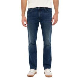 Straight-Jeans Mustang "Herren Style Tramper Straight", Herren, Gr. 36, L&auml;nge 34, 601 mittelblau, Denim/Jeans, 99% Baumwolle, 1% Elasthan, straight fit, Jeans Straight-Jeans