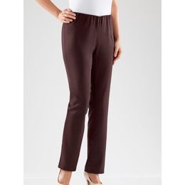 Stretch-Hose Classic Basics, Damen, Gr. 255, Extrakurzgr&ouml;&szlig;en, braun (schokobraun), 64% Polyester, 34% Viskose, 2% Elasthan, unifarben, lang, Hosen Stretch-Hose