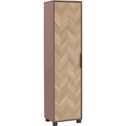 Hochschrank Schildmeyer "Piazza, Breite 40,3 cm, f&uuml;hlbare Holzstruktur", mauve, B:40,3cm H:157,8cm T:33,05cm, FSC-zertifizierter Holzwerkstoff, Schr&auml;nke, Hochschrank, Made in Germany