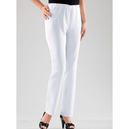 Stretch-Hose Classic Basics, Damen, Gr. 185, Extrakurzgr&ouml;&szlig;en, wei&szlig;, 64% Polyester, 34% Viskose, 2% Elasthan, unifarben, lang, Hosen Stretch-Hose