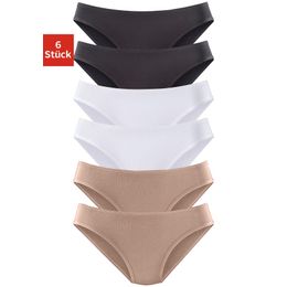 Jazz-Pants Slips Vivance ACTIVE, Damen, Gr. 48/50, beige (beige, schwarz, wei&szlig;), Microfaser, Obermaterial: 95% Polyamid, 5% Elasthan (LYCRA), unifarben, k&ouml;rpernah, Unterhosen Jazz-Pants Slips, aus weicher Microfaser, Topseller