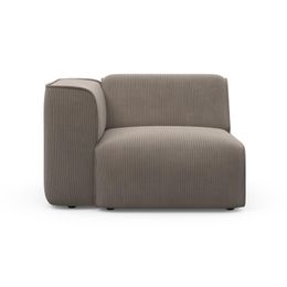 Sessel OTTO HOME "Sofa-Eckelement, Ma&szlig;e B/T/H: 109/97/46 cm", grau (taupe), B:109cm H:70cm T:97cm, 100% Polyester, Sessel, Sessel, als Modul oder separat verwendbar, f&uuml;r individuelle Zusammenstellung