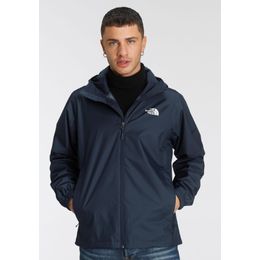 Regenjacke The North Face "MEN&acute;S QUEST JACKET", Herren, Gr. L (52/54), blau (marine), Web, Obermaterial: 100% Polyester. Futter: 100% Polyester, h&uuml;ftlang, hoch geschlossener Ausschnitt, mit innenliegendem Gummizug, Jacken Regenjacke, leichtes, atmungsaktives Material, mit Mesh-Futter, mit DWR-System