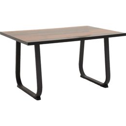 Esstisch Hela "Luise T", grau (oldwood, anthrazit, anthrazit, oldwood), B:140cm H:76cm T:90cm, Tische, Esstisch, Breite 140 cm
