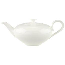 Villeroy & Boch Teekanne VILLEROY & BOCH "Teekanne Anmut 1 l wei&szlig;", wei&szlig;, Kannen, Teekanne