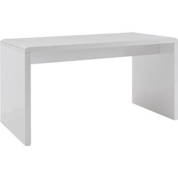 Schreibtisch Salesfever "Malm&ouml; Arbeitsplatz Deluxe: Der Schreibtisch", wei&szlig; (wei&szlig;, wei&szlig;, wei&szlig;), B:160cm H:75cm T:70cm, Tische, Schreibtisch, Wei&szlig; hochglanz lackiert