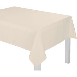 Tischdecke WIRTH "NEWBURY" Gr. 4, beige (creme), B:130cm L:190cm, Baumwolle, Polyester, Tischdecken, Tischdecke