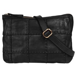 Umh&auml;ngetasche Samantha Look, Damen, Gr. B/H/T: 30cm x 23cm x 3cm onesize, schwarz, Leder, leicht gl&auml;nzend, unifarben, Taschen Umh&auml;ngetasche, echt Leder, Made in Italy